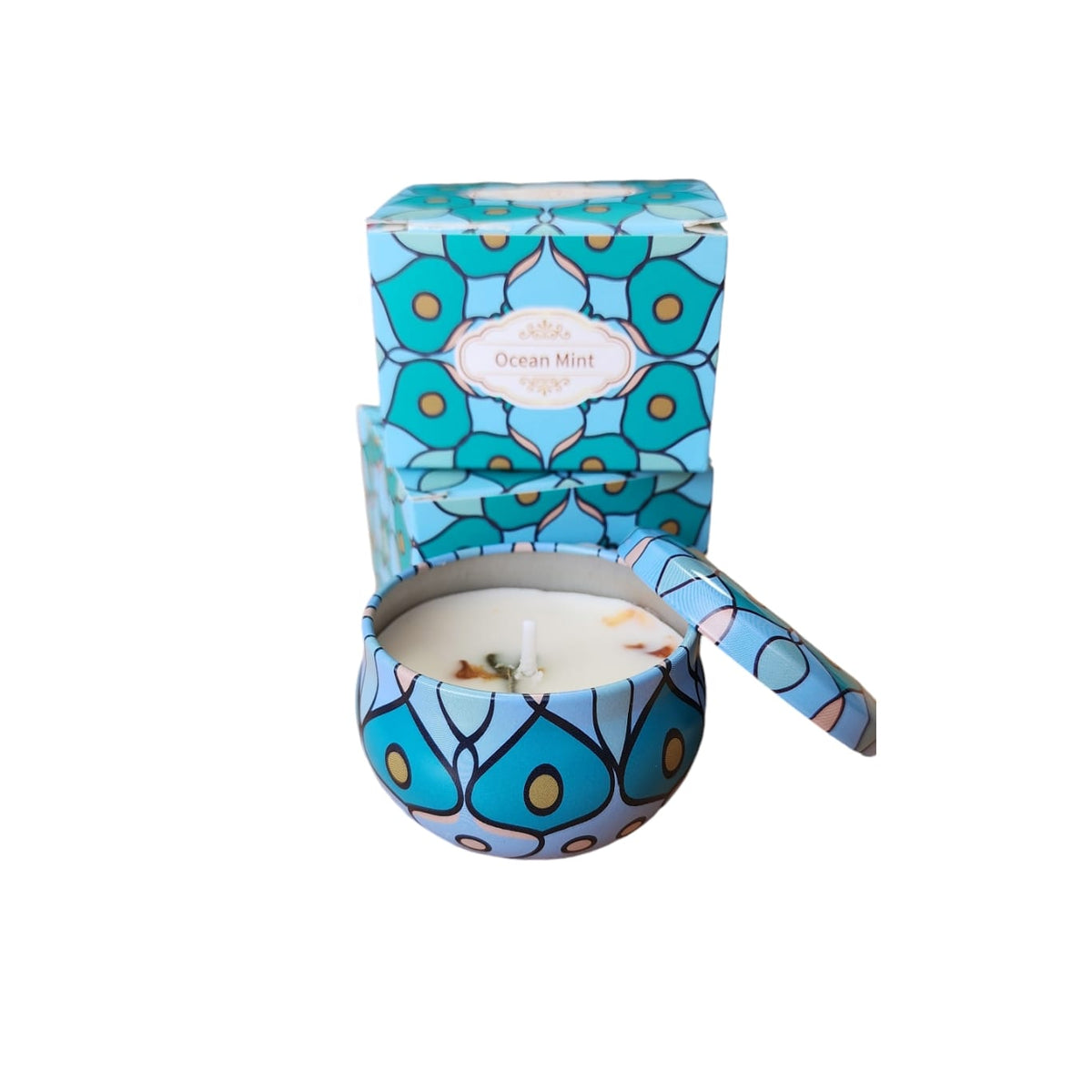 Vela Aromatica Ocean Mint, Caja individual – Fabrica de Velas